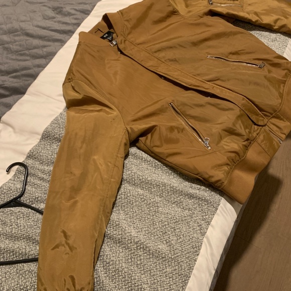 H&M | Jackets & Coats | Golden Bomber Jacket | Poshmark